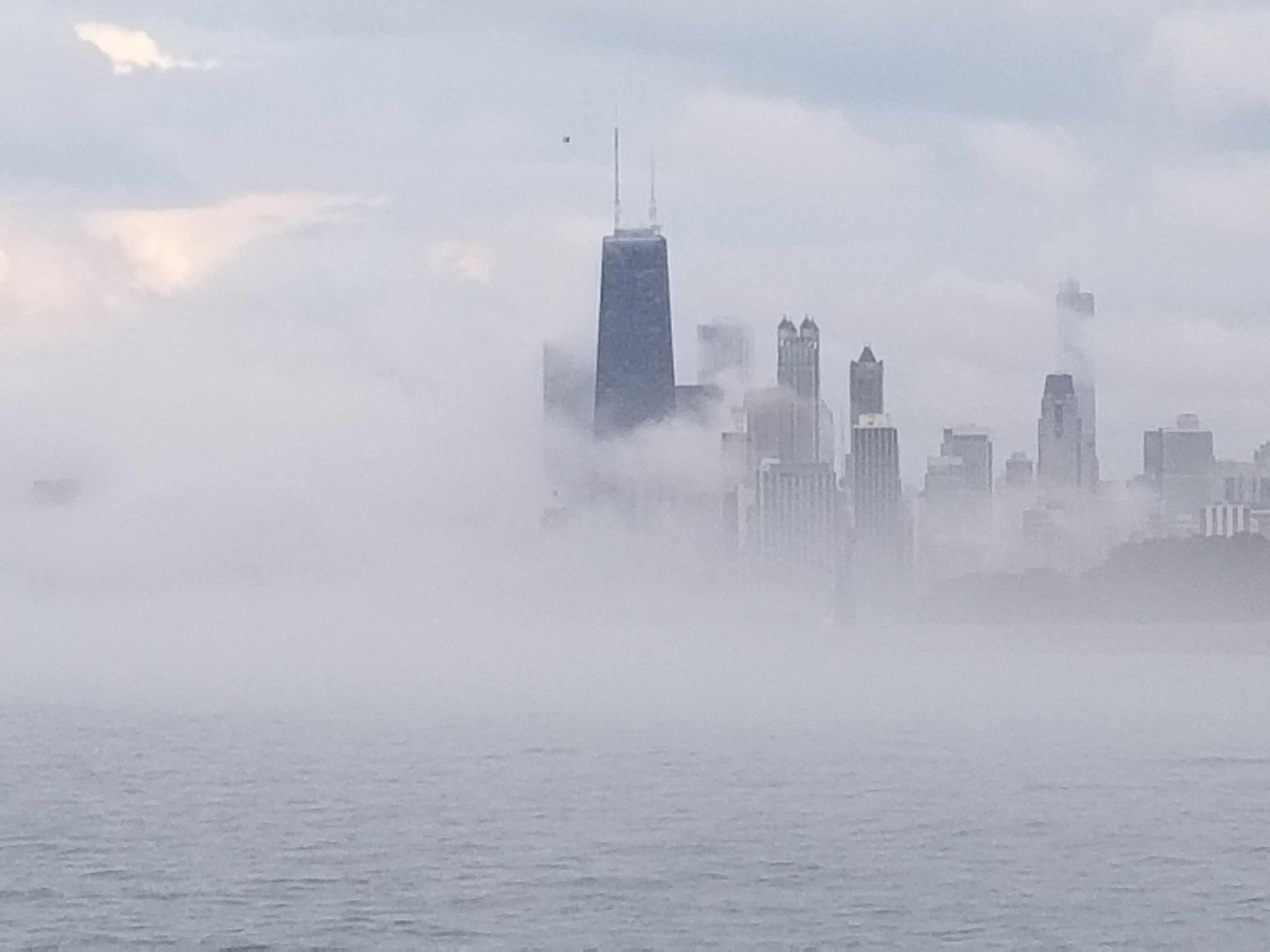 Chicago Skyline in the Fog - View from Relent-less | The Great Lakes ...